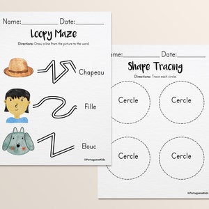 French Prek + K Bundle, 100 Pages | French Preschool & Kindergarten ...