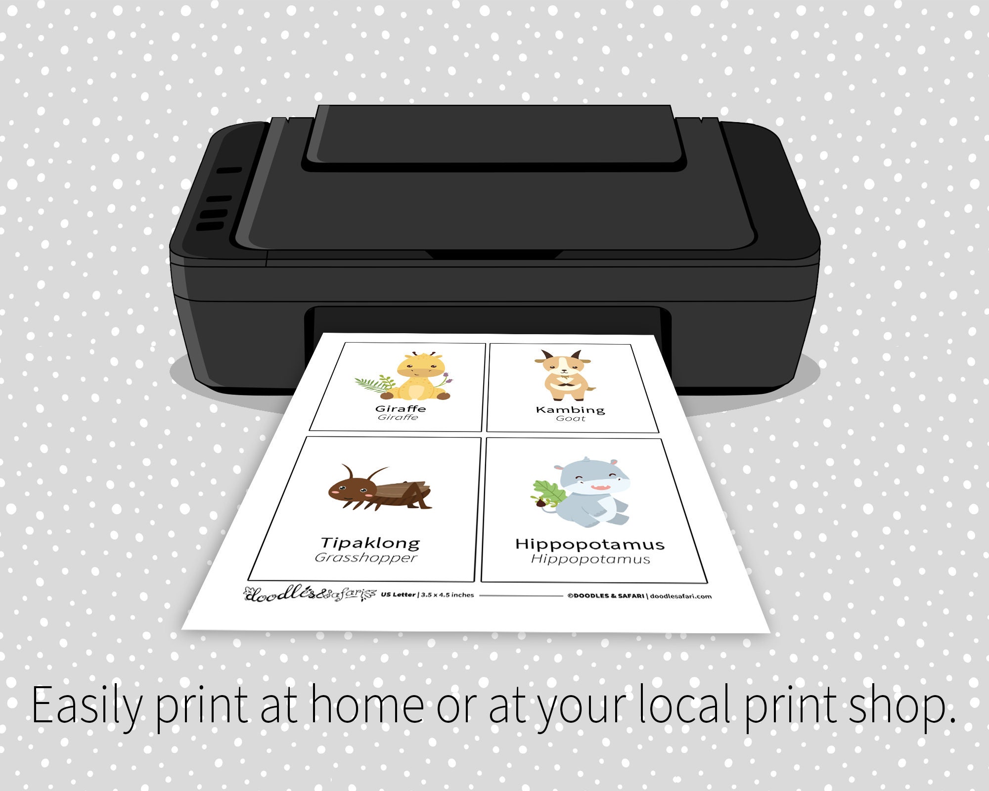 38 Filipino & English Animals: Filipino Bilingual Flashcards for Kids ...