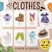 22 Spanish & English Bilingual Clothes Flashcard Printable Preschool ...