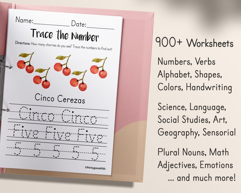 Learning Spanish Bundle | 900+ Spanish Worksheets for Kids | Printable ...