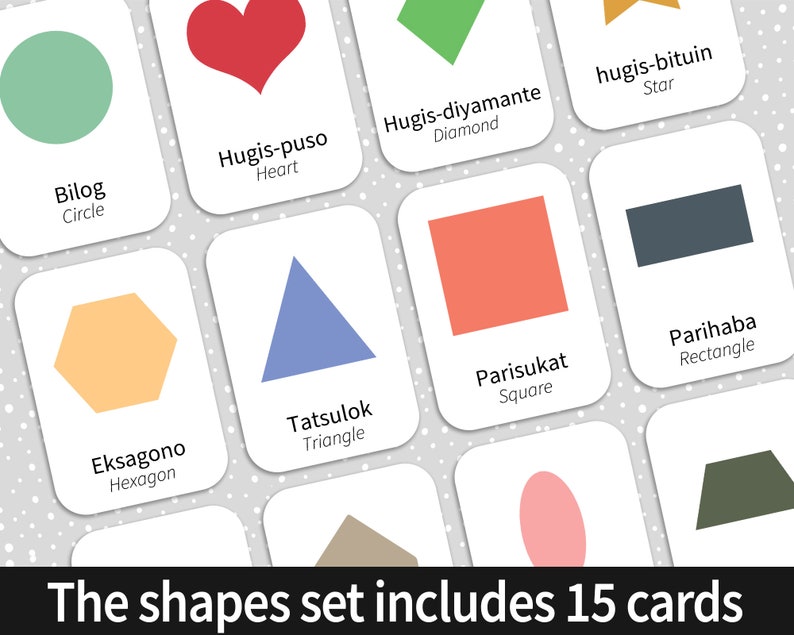 Filipino Basics Bundle Flashcards Tagalog Numbers Day Month Seasons ...