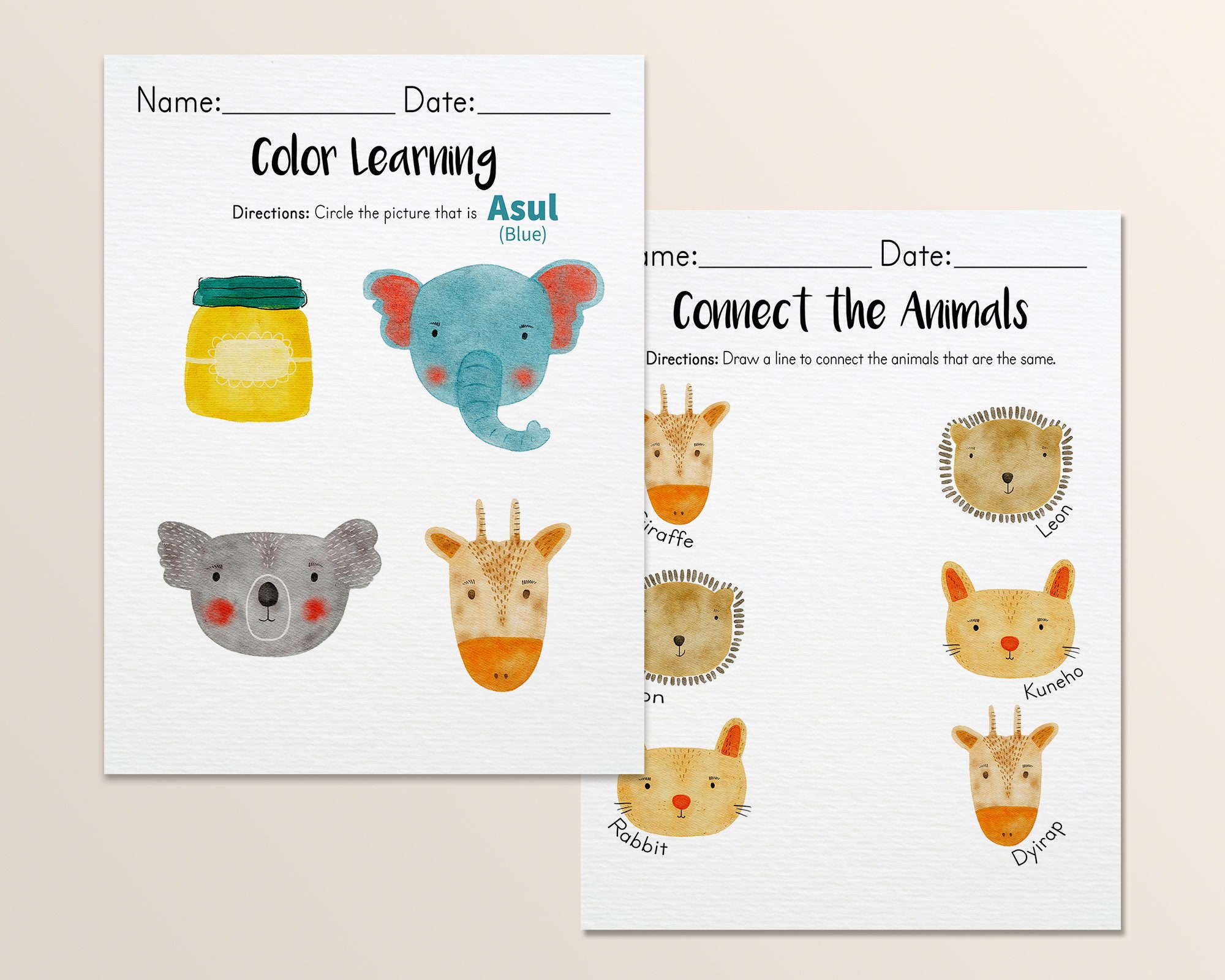 Filipino Prek + K Bundle, 100 Pages | Tagalog Preschool & Kindergarten ...