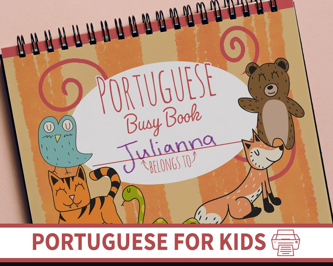 Portuguese Busy Book Printable | Homeschool Quiet Binder Activities ...