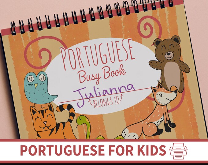 Portuguese Busy Book Printable Homeschool Quiet Binder - Etsy