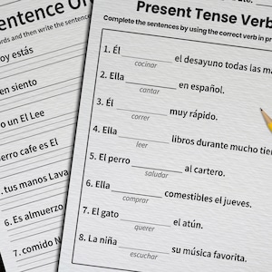 Spanish Intermediate Worksheet Bundle | 100 Spanish Vocabulary ...