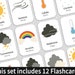 12 Spanish & English Weather Bilingual Flashcard Printable - Etsy