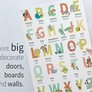 Portuguese & English ABC Poster Printable | Homeschool Portugal ...