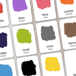 74 Portuguese & English BUNDLE Flashcards Printable | Brazil Preschool ...