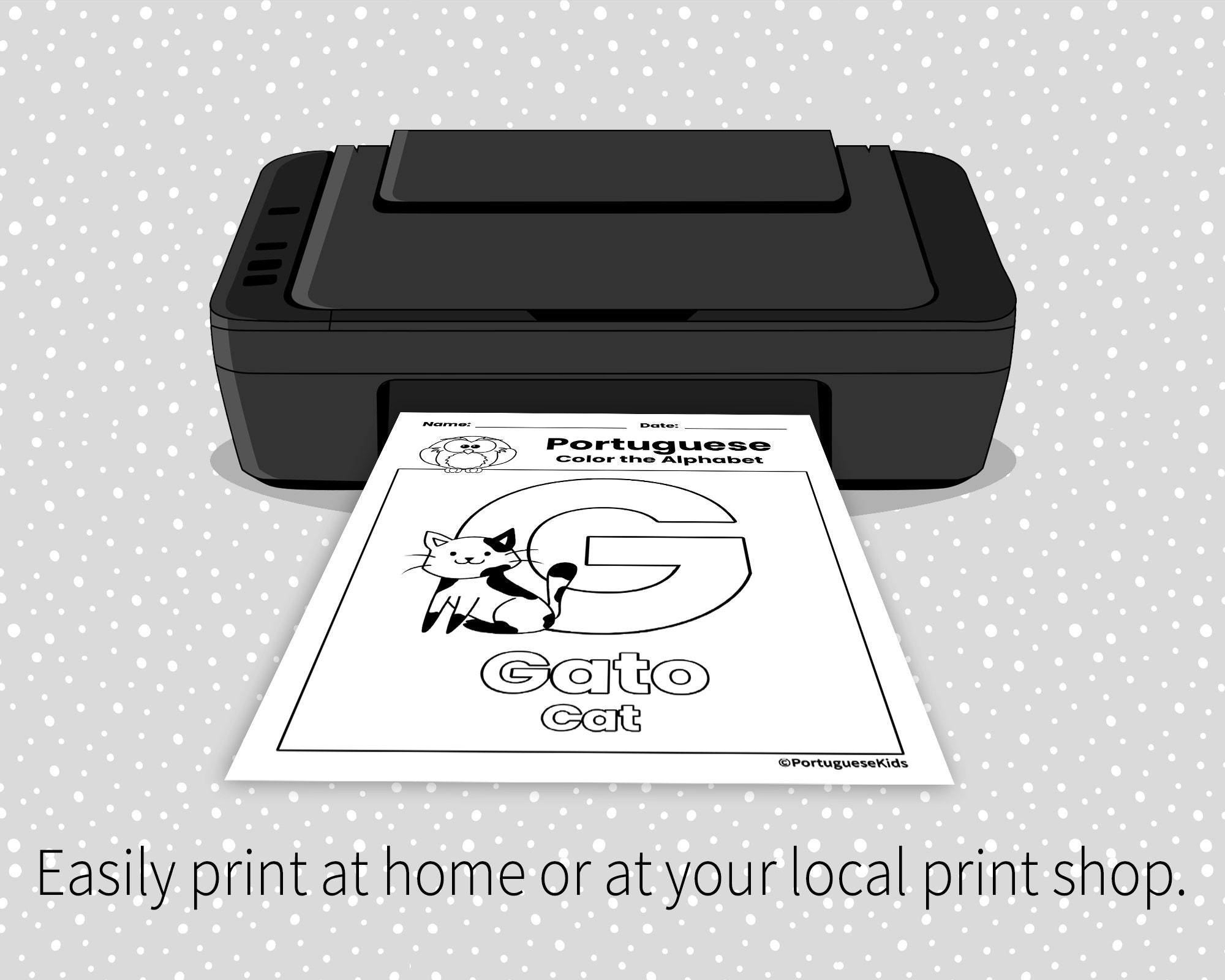 26 Portuguese Alphabet Coloring Worksheets for Kids Printable ...