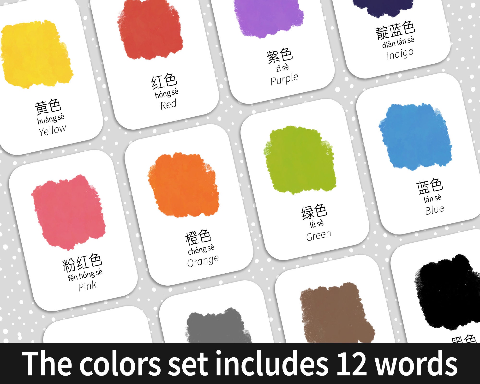 71 Mandarin Chinese Basics Bundle Flashcards | Numbers Days Months ...