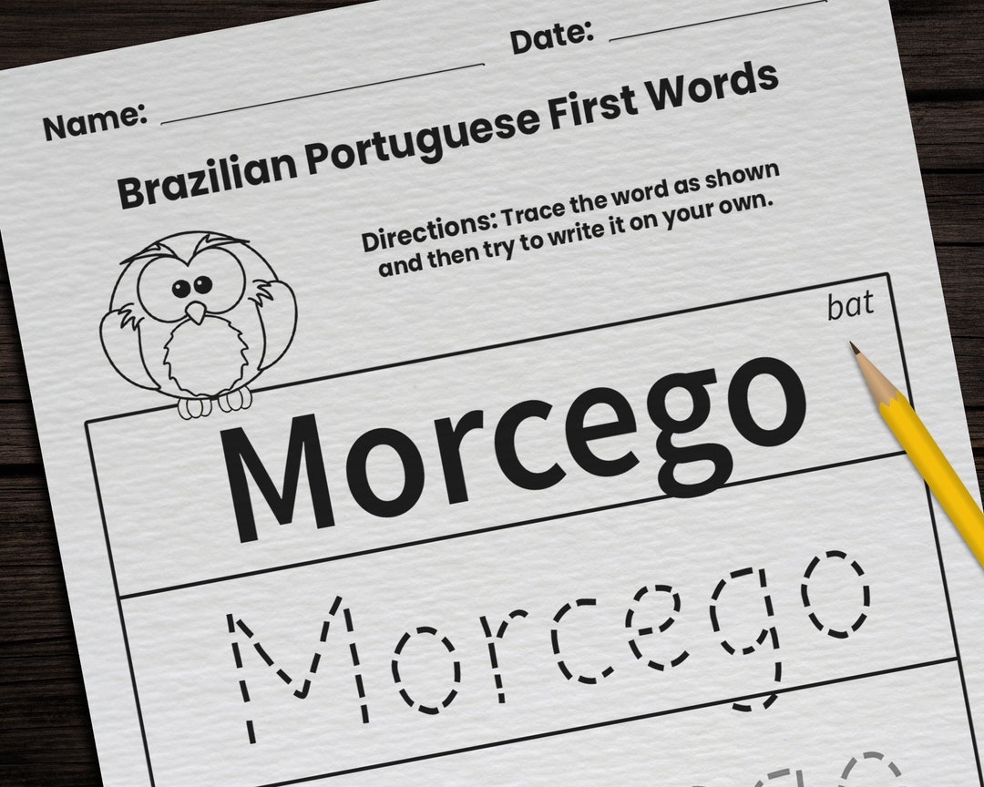 47 Brazilian Portuguese Writing Practice Worksheets for Kids ...