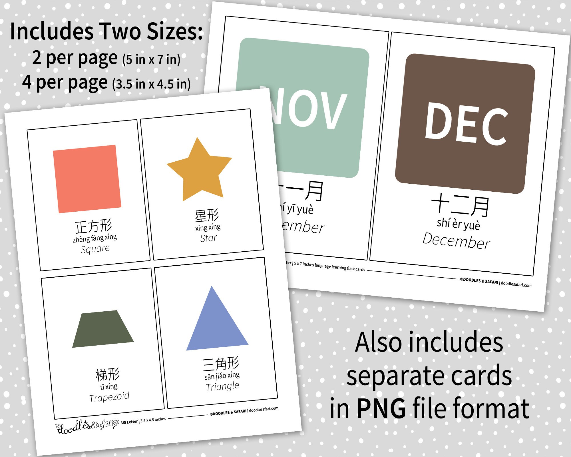 71 Mandarin Chinese Basics Bundle Flashcards | Numbers Days Months ...