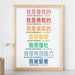 Mandarin & English Affirmations Poster Printable | Preschool Mandarin ...