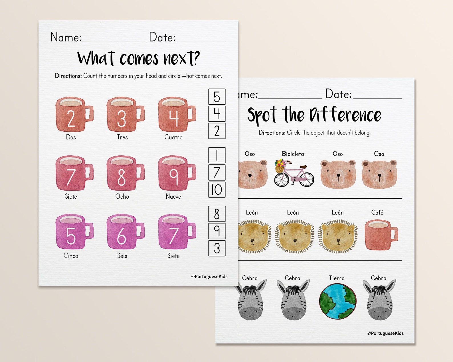 Spanish Prek K Bundle 100 Pages Spanish Preschool & - Etsy