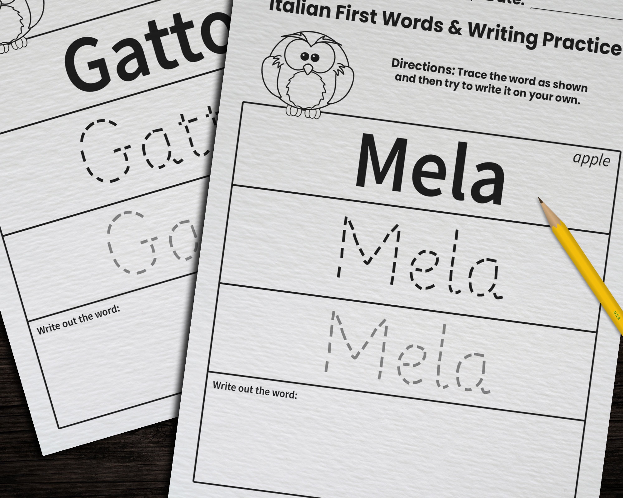 79 Italian Writing Practice Worksheet for Kids Printable Italian First ...