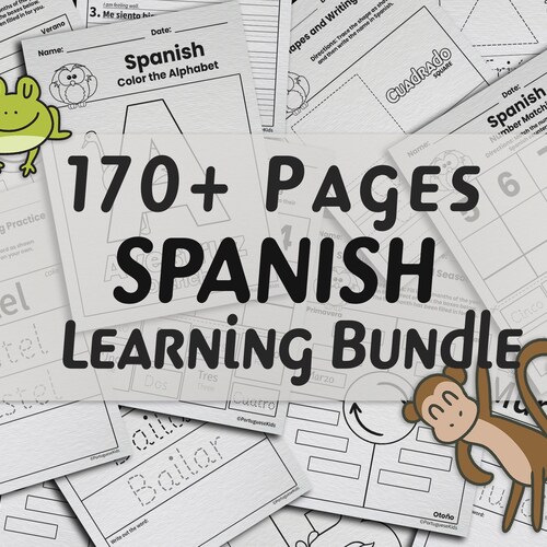 Spanish ABC Worksheets for Kids Preschool Kindergarten - Etsy