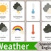 12 Spanish & English Weather Bilingual Flashcard Printable - Etsy