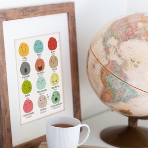 Portuguese & English Emotions Poster Printable | Preschool Brazilian ...