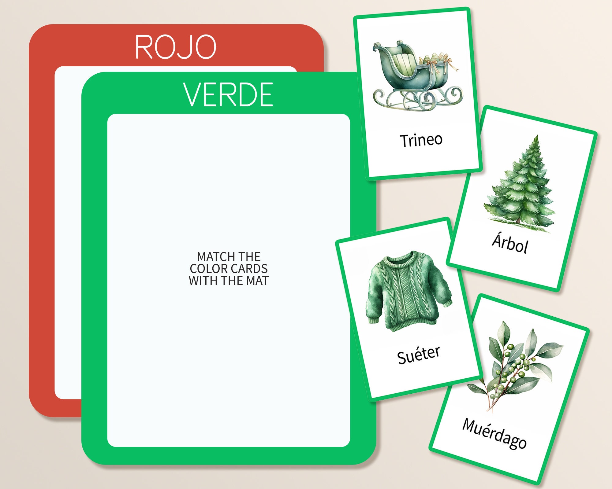 Learning Spanish Christmas Bundle, 100 Pages | Spanish Preschool ...