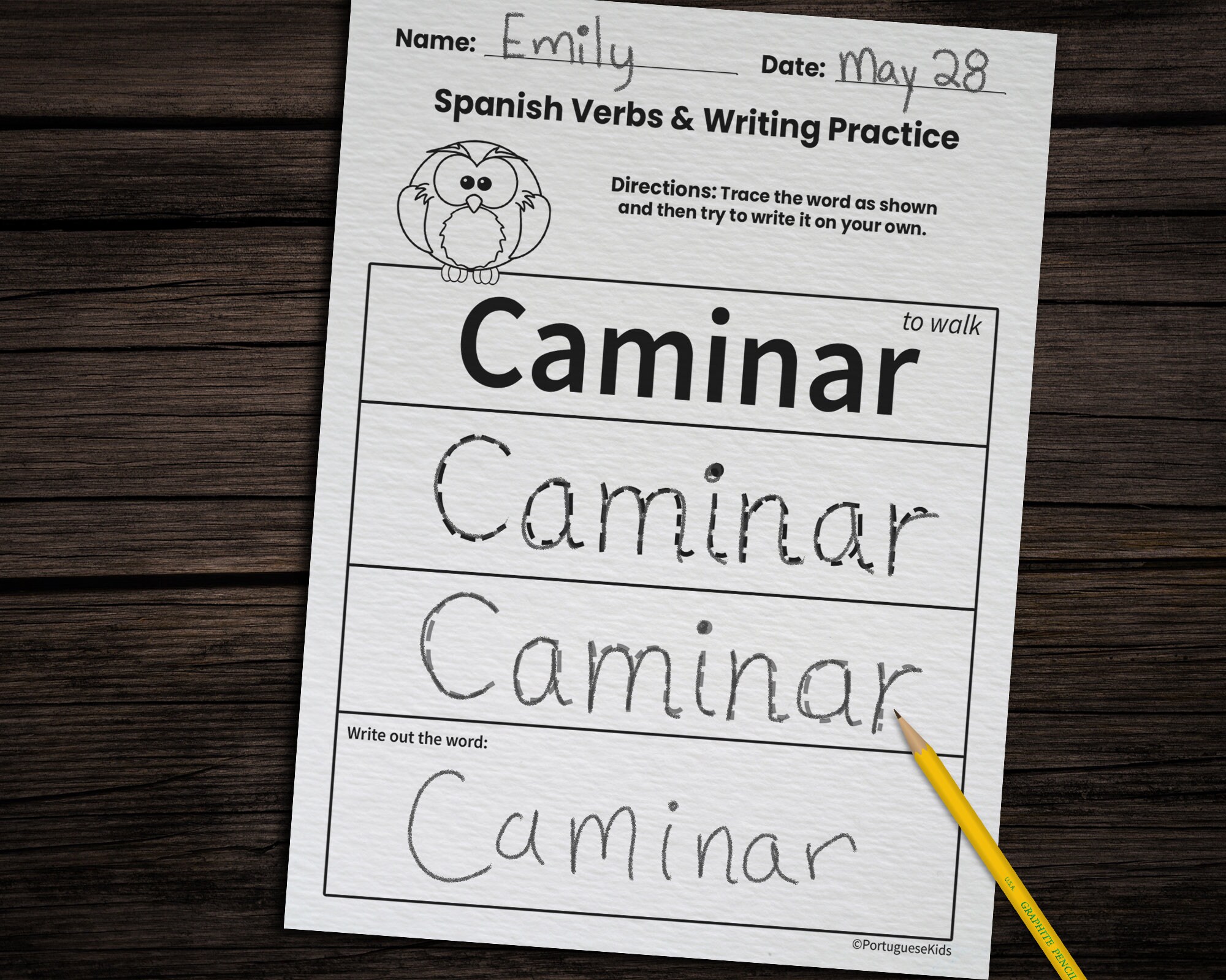 59 Spanish Verbs Practice Worksheets for Kids | Printable Spanish First ...