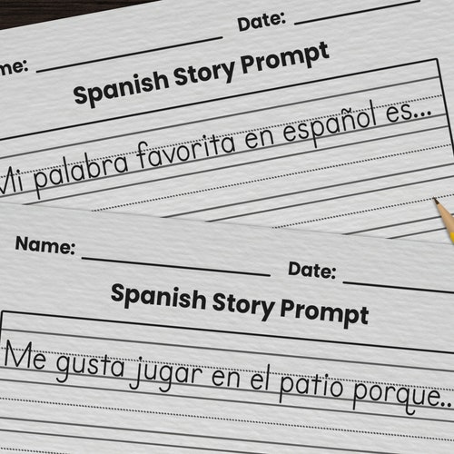 10 Spanish Sentence Practice Worksheets for Kids Printable - Etsy