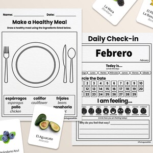 Spanish Worksheet Wellness Bundle 100 Spanish Worksheets for Kids ...