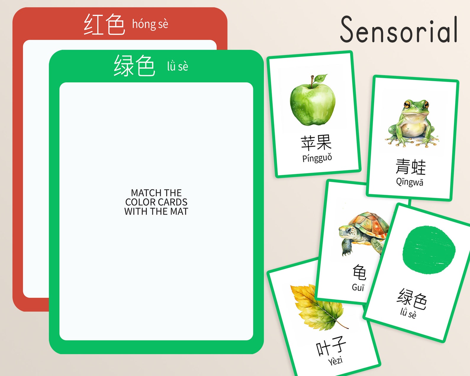 Mandarin Chinese Montessori Language Bundle | 120+ Pages of Science ...