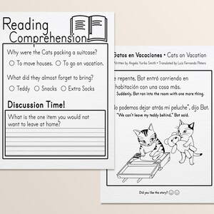 Spanish Reading Bundle, 75 Pages | Spanish Homeschool Worksheets for ...
