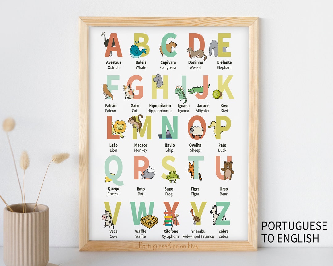 Portuguese & English ABC Poster Printable | Homeschool Portugal ...
