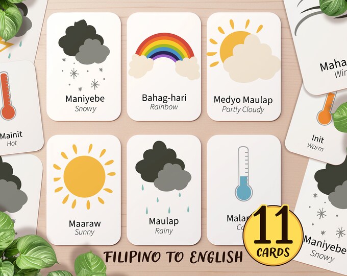 Filipino Printable Flashcards for Toddlers and Kids | Learn Tagalog ...