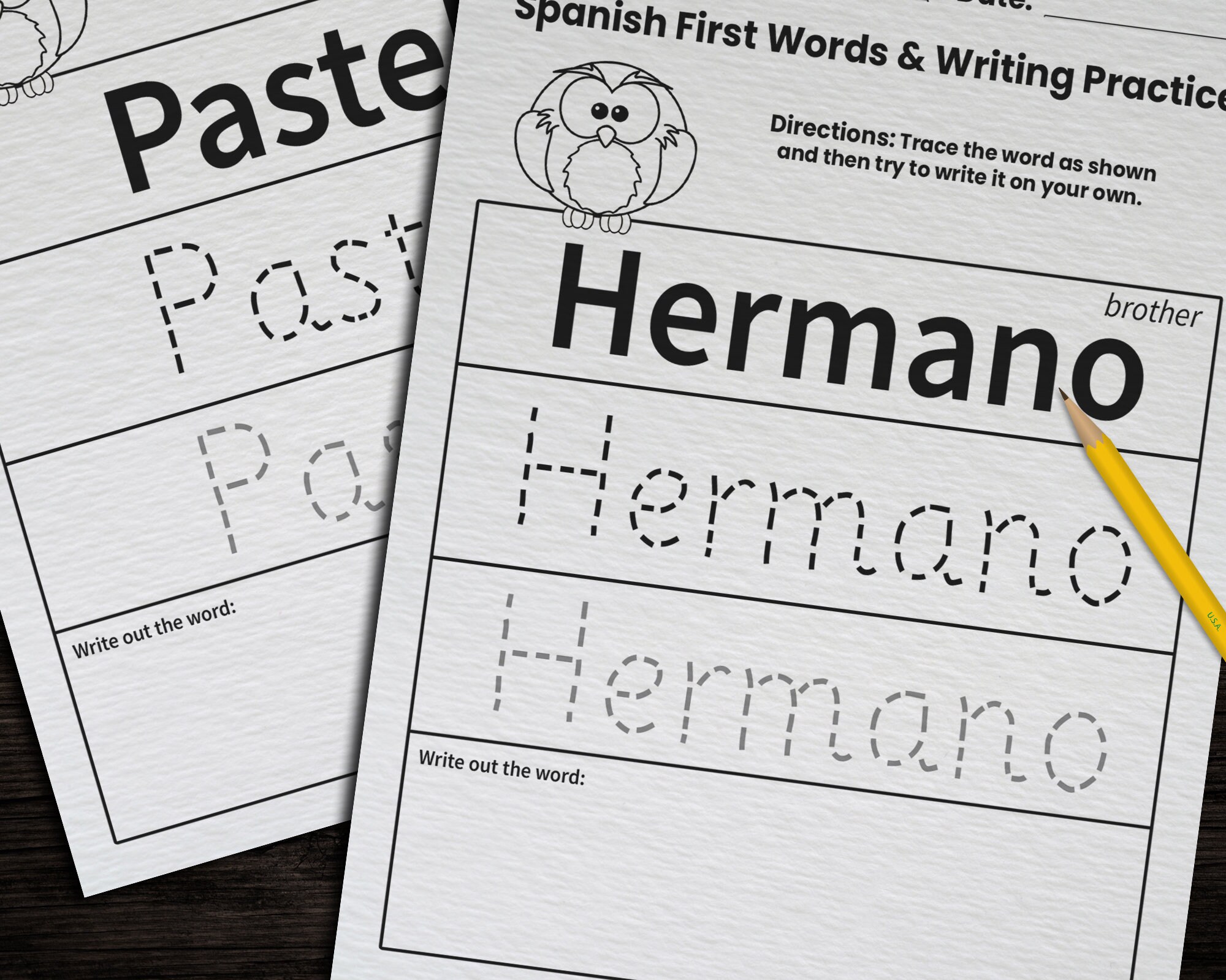 47 Spanish Writing Practice Worksheet for Kids | Printable Spanish ...