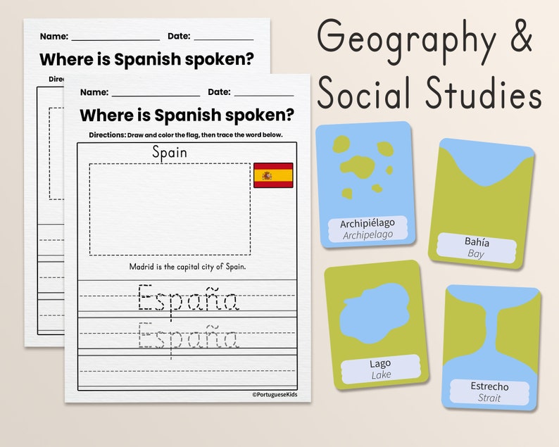 Learning Spanish Bundle 900 Spanish Worksheets for Kids - Etsy