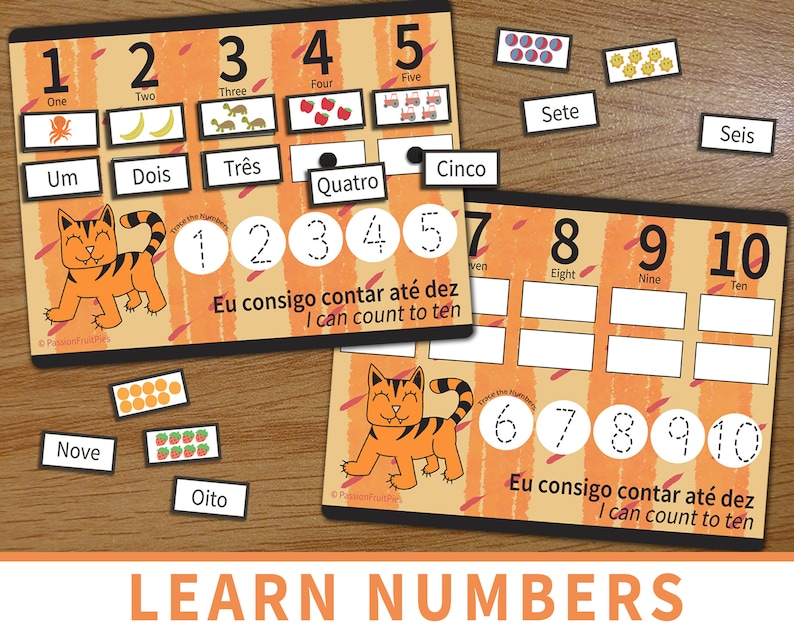 Portuguese Busy Book Printable | Homeschool Quiet Binder Activities ...