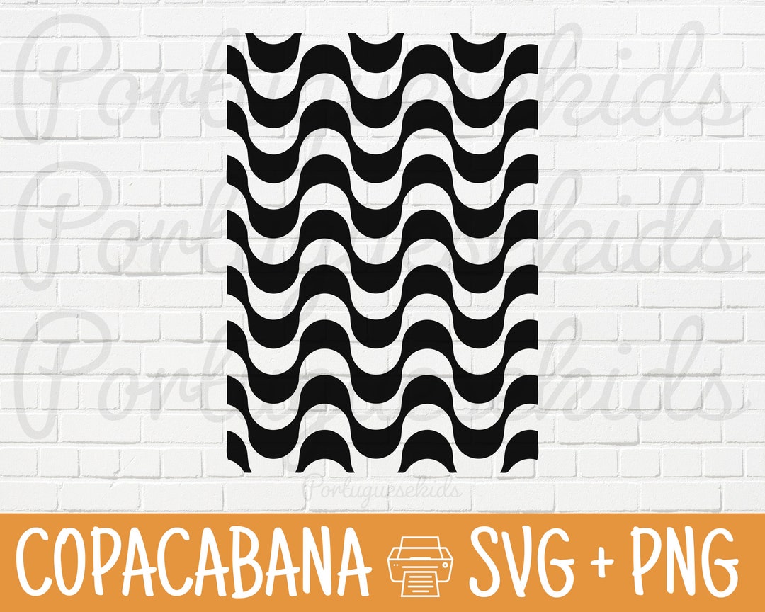 Copacabana Beach SVG Cut File | Rio De Janeiro Brazil SVG PNG ...