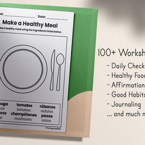 Spanish Worksheet Wellness Bundle 100 Spanish Worksheets for Kids ...