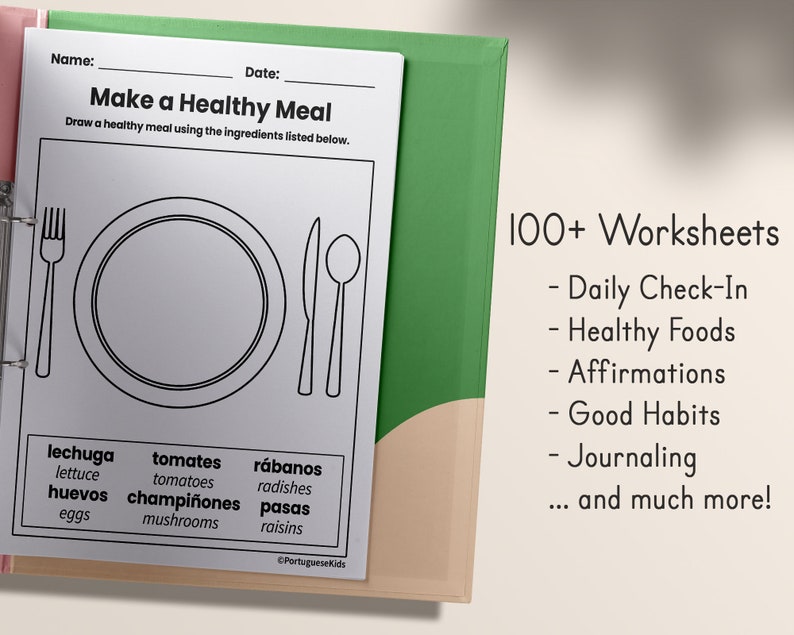 Spanish Worksheet Wellness Bundle | 100+ Spanish Worksheets for Kids ...