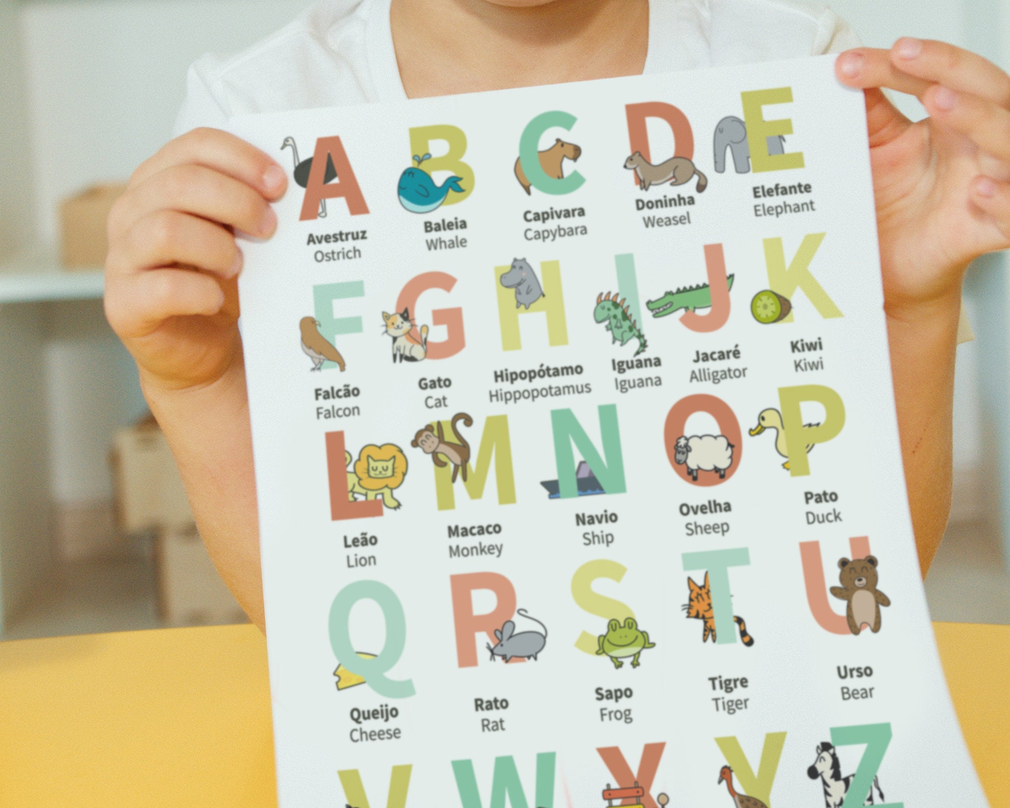 Portuguese & English ABC Poster Printable | Homeschool Portugal ...