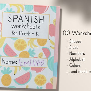 Spanish Prek + K Bundle, 100 Pages | Spanish Preschool & Kindergarten ...