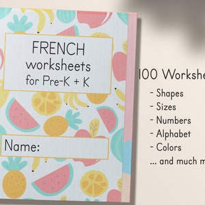French Prek + K Bundle, 100 Pages | French Preschool & Kindergarten ...