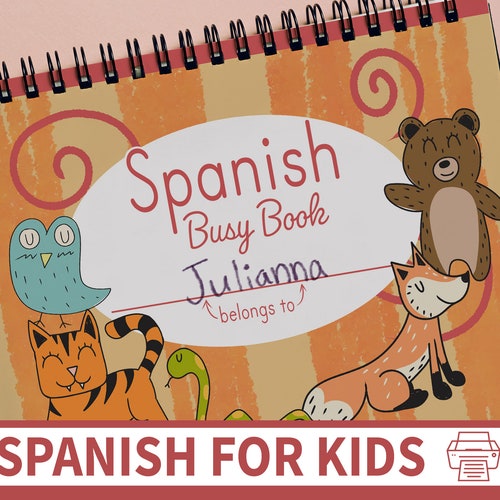 Spanish Busy Book Printable Spanish Homeschool Quiet Binder - Etsy