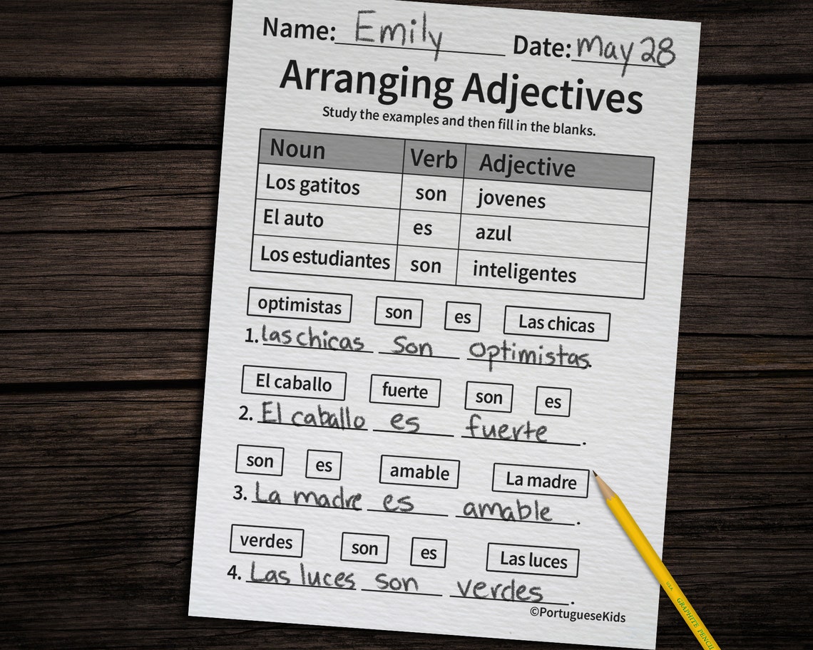 Spanish Intermediate Worksheet Bundle 100 Spanish Vocabulary - Etsy