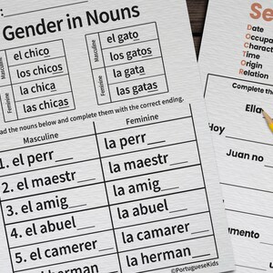 Spanish Intermediate Worksheet Bundle | 100 Spanish Vocabulary ...