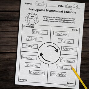 Brazilian Portuguese Learning Bundle | 170+ Vocabulary Worksheets for ...