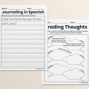 Spanish Worksheet Wellness Bundle 100 Spanish Worksheets for Kids ...