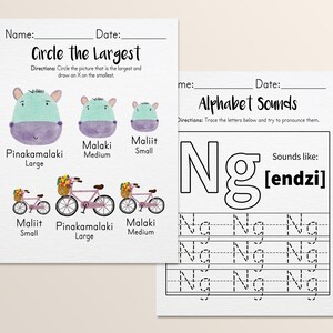 Filipino Prek + K Bundle, 100 Pages | Tagalog Preschool & Kindergarten ...