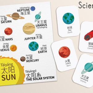 Mandarin Chinese Montessori Language Bundle | 120+ Pages of Science ...
