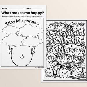 Spanish Worksheet Wellness Bundle 100 Spanish Worksheets for Kids ...