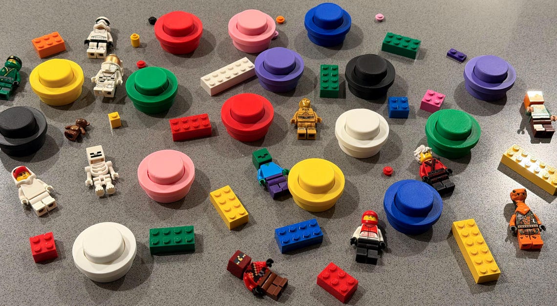 Lego-inspired Clicker Stud Brick Fidget – Great as a Party Favor - Etsy