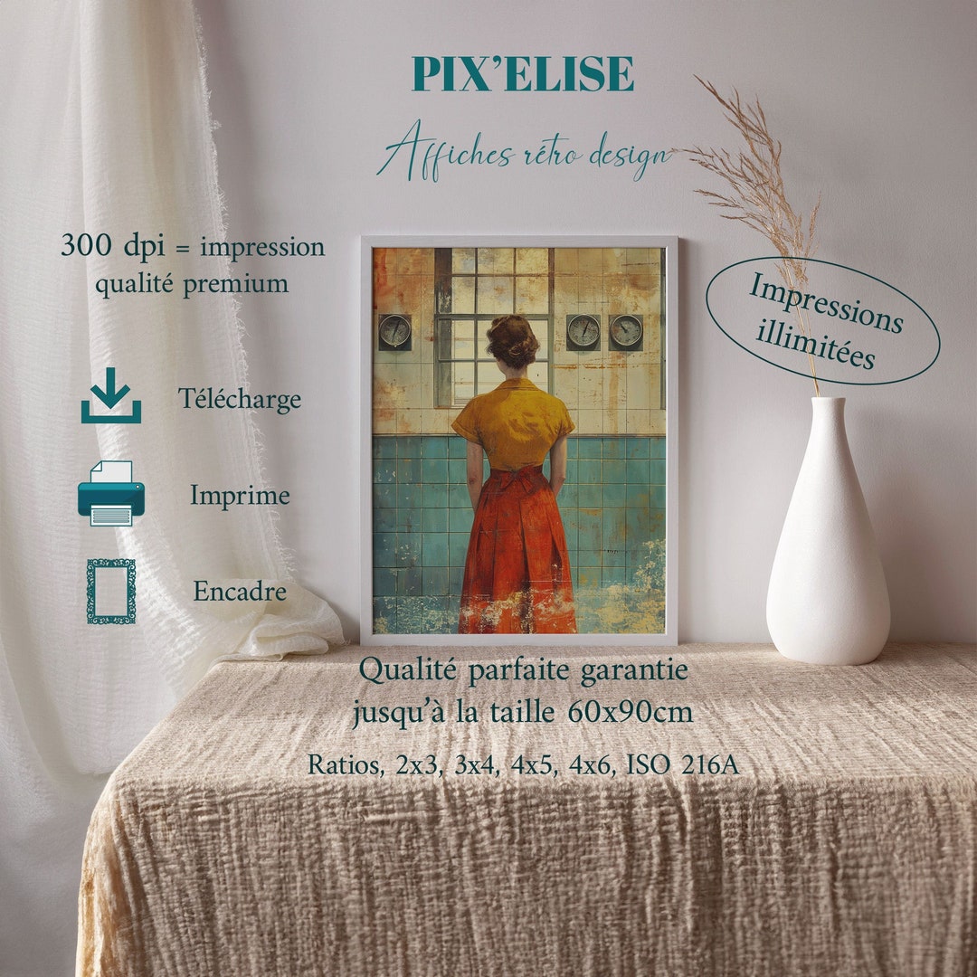 Contemplative Poster Loneliness in a Hospital Setting, Woman Looking ...