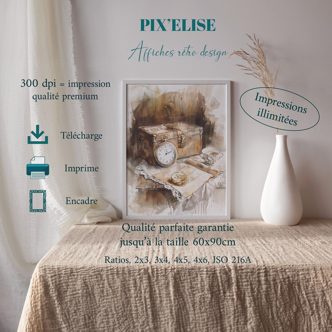 Vintage Treasured Family Heirlooms Poster Download, Nostalgic ...